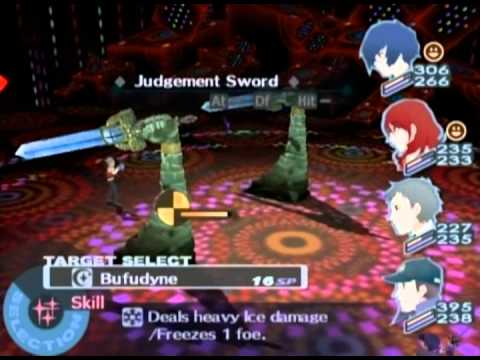 Persona 3 FES - Vs. Judgement Sword x3 - YouTube