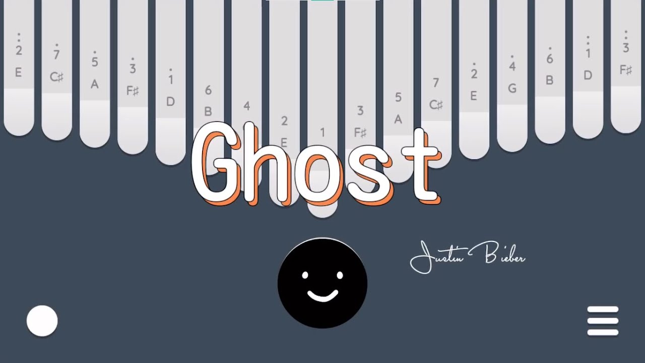 Ghost by Justin Bieber Keylimba Cover with Easy Tabs - YouTube