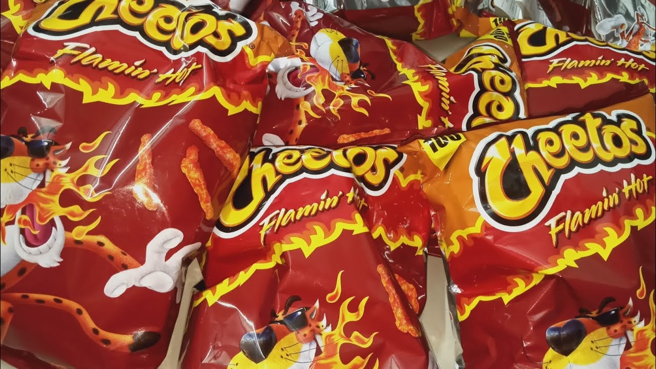 Hot And Spicy Cheetos flamin hot flavor - YouTube