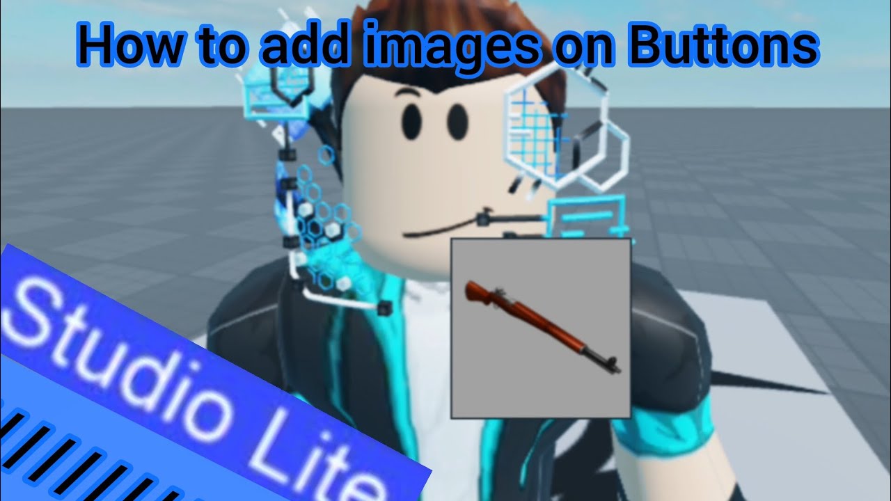 How to add images on Buttons in Roblox Studio Lite - YouTube
