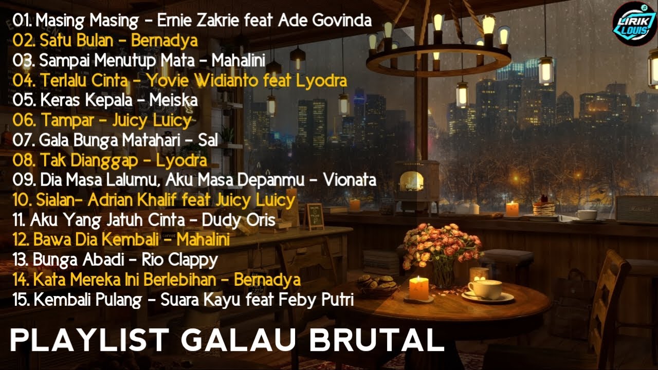 PLAYLIST GALAU BRUTAL - Pop Galau Indonesia - Mahalini, Bernadya, Lyodra, Meiska - Masing Masing ...