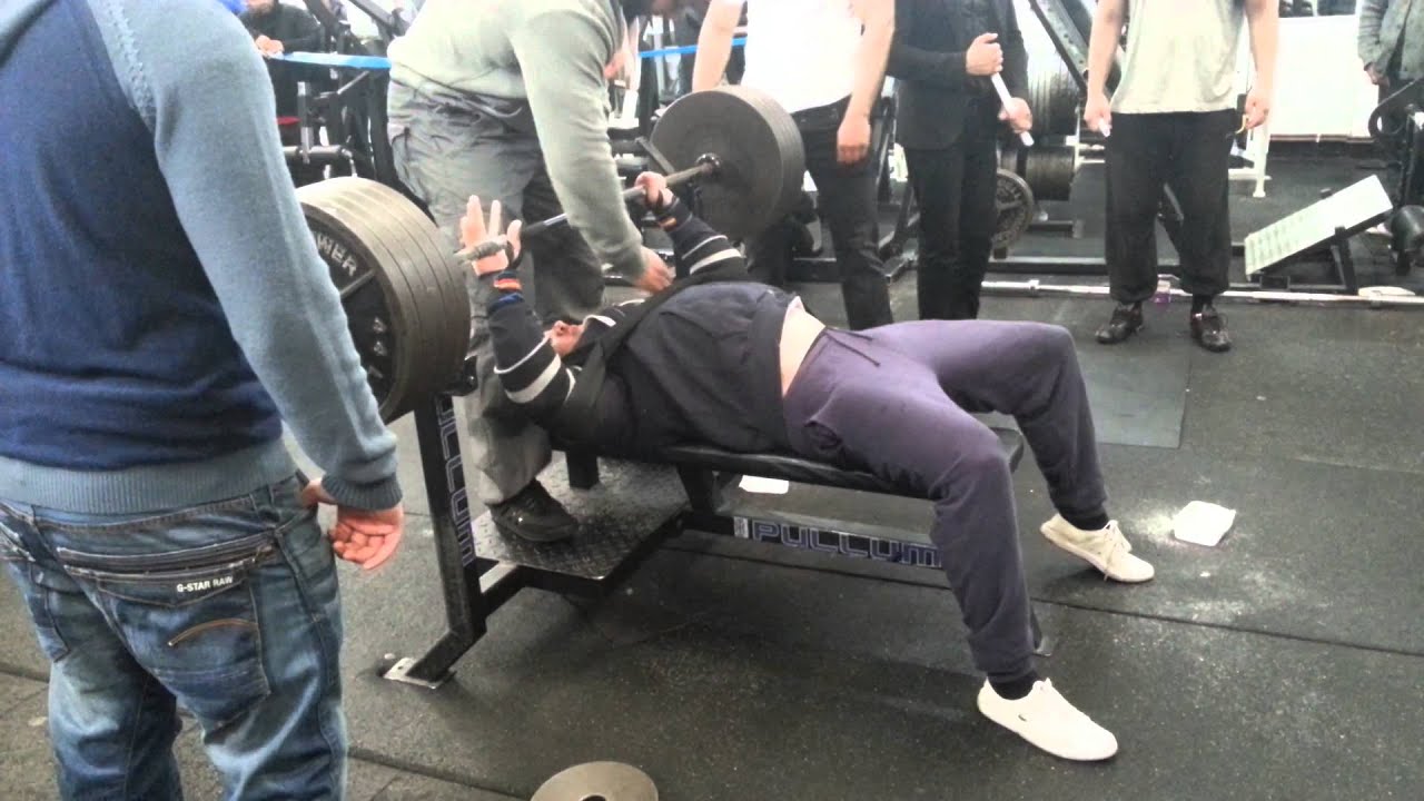 Shahid 220kg Bench Press 2nd place Rock gym comp - YouTube