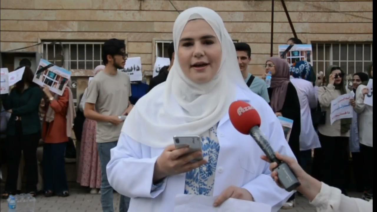 شعر قوتابیانی کۆلێژی پزیشکی زانکۆی گەرمیان لەبەردەم بەڕێوەبەرایەتی گشتی