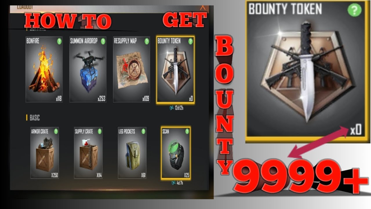 HOW TO GET UNLIMITED BOUNTY TOKEN IN FREE FIRE...???? - YouTube