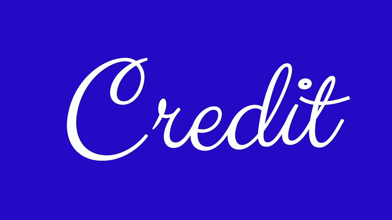 Learn how to Write the Name Credit Signature Style in Cursive Writing ...