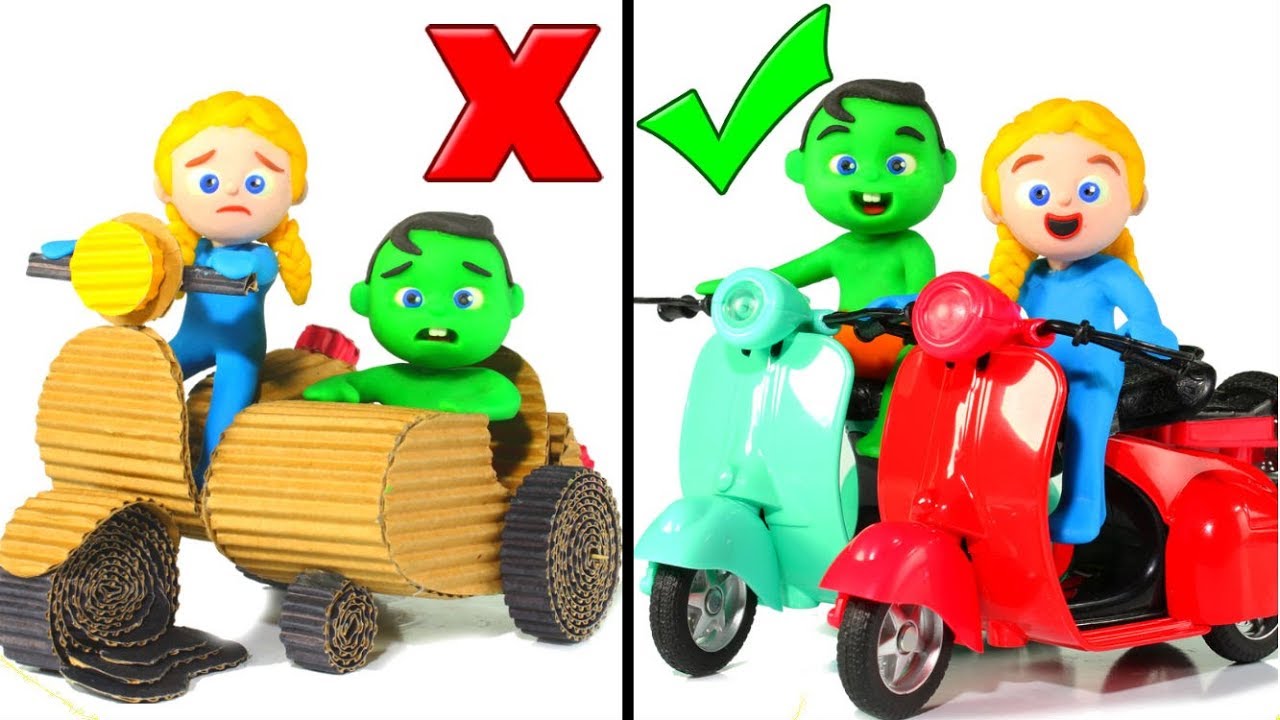 FUNNY KIDS NEW ALL WEATHER BIKE Play Doh Cartoons For Kids - YouTube
