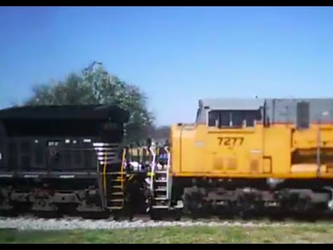 Slideshow: AMAZING UP SD90MAC 7277 We Will Deliver D9-40CW 9591 NS 67E Downtown Hickory, NC 3/18 ...