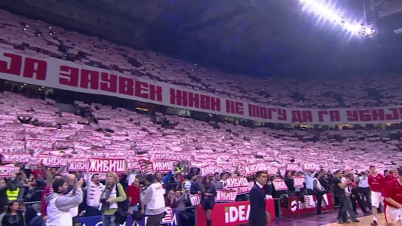 Delije koreografija u Areni pred meč Crvena Zvezda - Galatasaraj HD ...