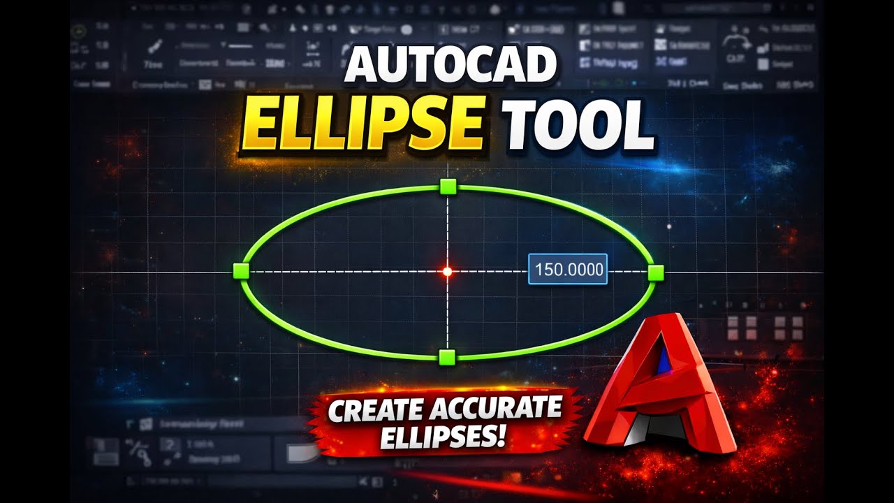 AutoCAD Ellipse Tool Explained | Create Accurate Ellipses Easily - YouTube