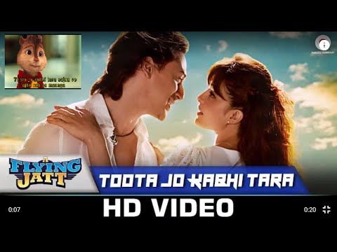 Toota Jo Kabhi Tara | Chipmunk Version | A Flying Jatt | Tiger S, Jacqueline F | Atif Aslam