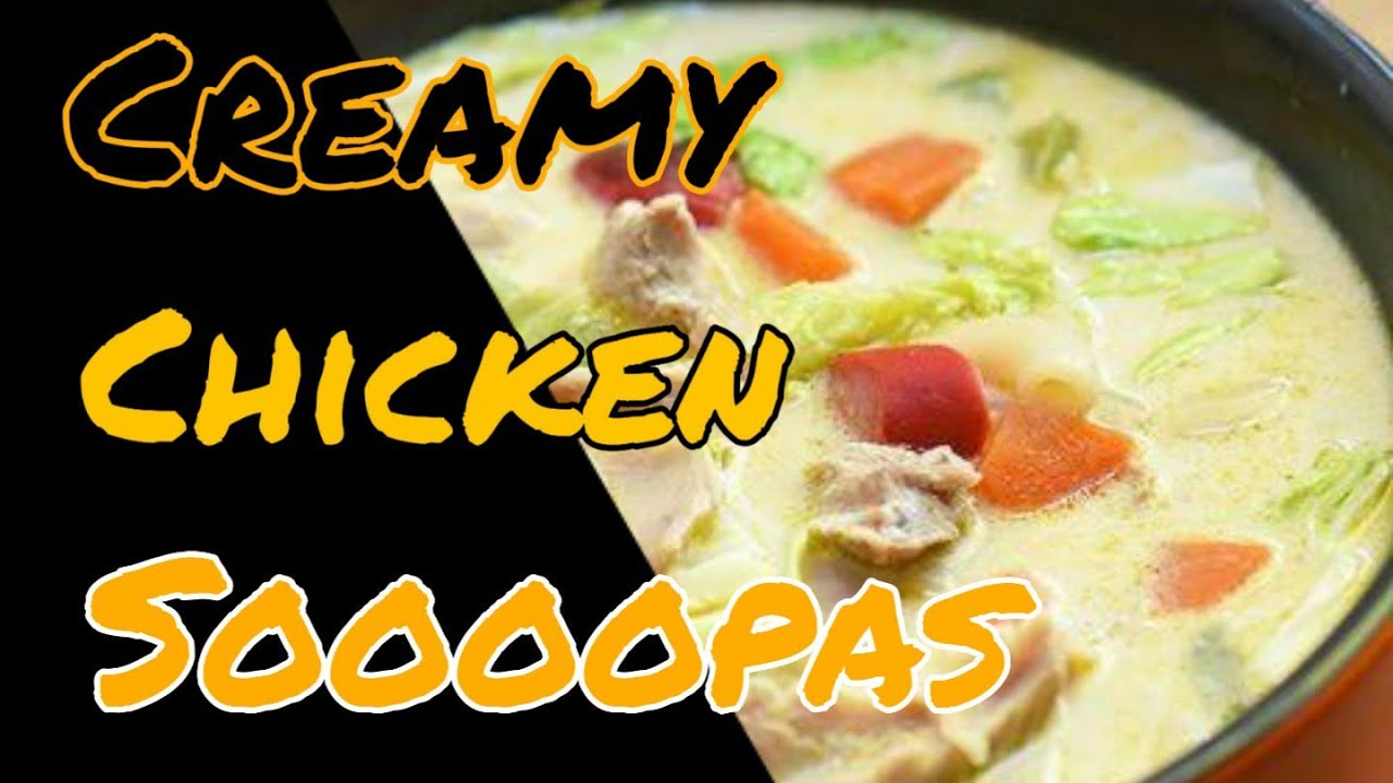 Creamy chicken sopas |Macaroni soup Panlasang pinoy recipe bagay sa ...