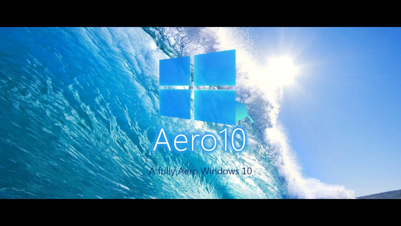 Installing Windows Aero10 - YouTube