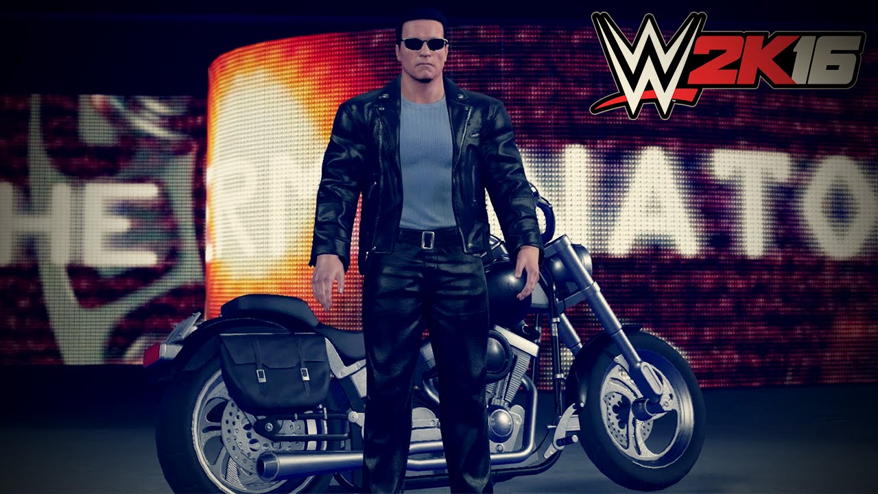 WWE 2K16 Entrances: Arnold T2 "Terminator" - YouTube