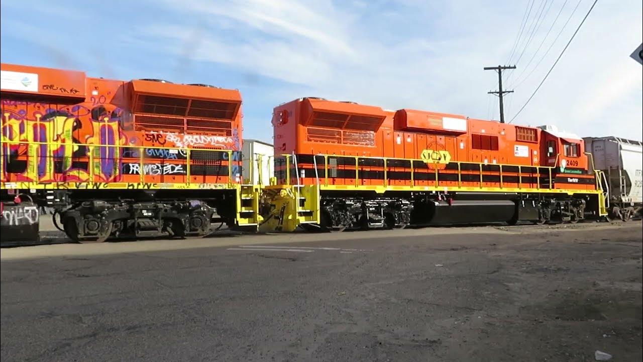 SJVR 2407 and 2409 from my video camera - YouTube