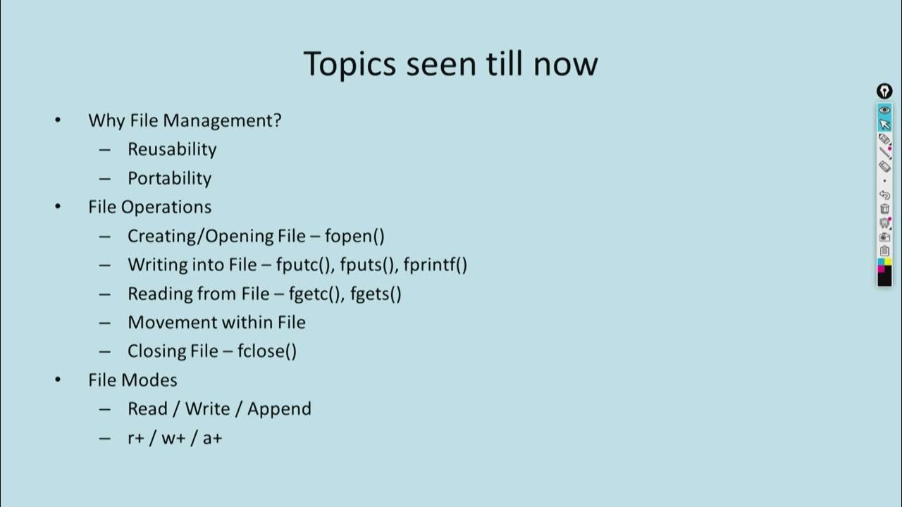 Unit 10, File Management, Lecture No. 02 - YouTube