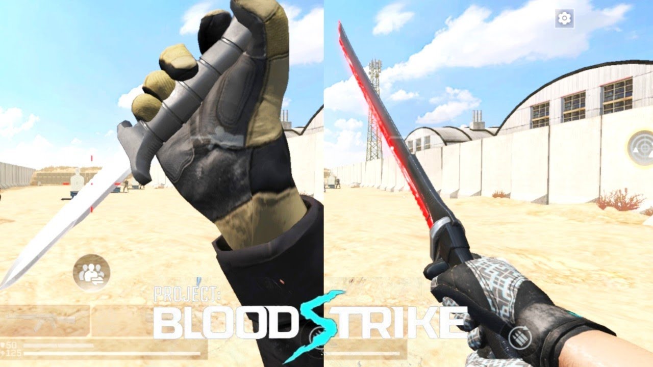 how to equip melee weapons in project bloodstrike - YouTube