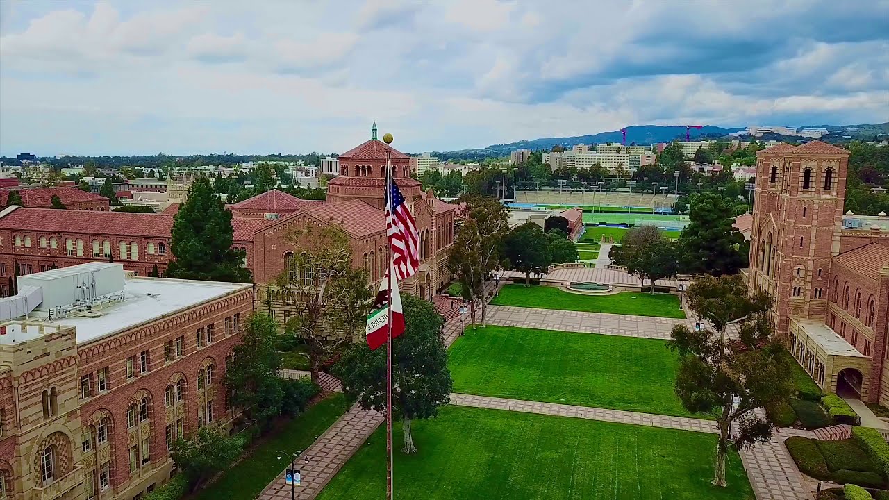 UCLA is a Ghost Town! 4k Drone March 20, 2020 - YouTube