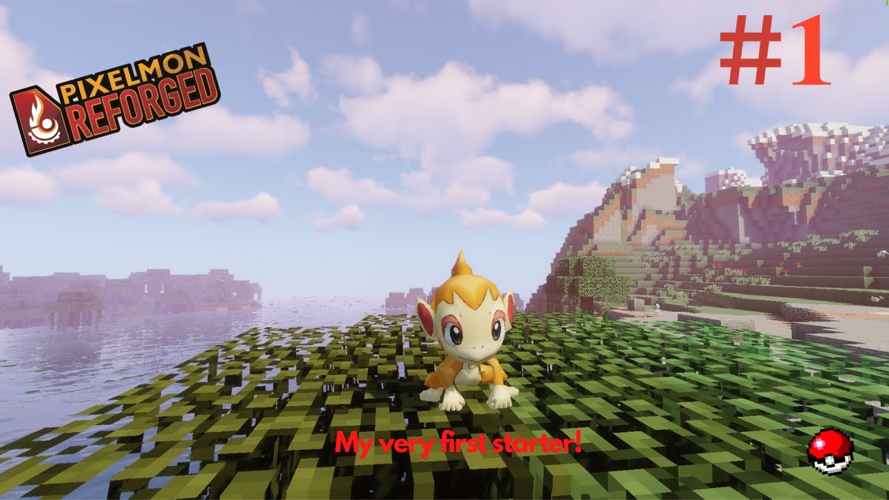 Pixelmon episode 1. Starter and first base! - YouTube