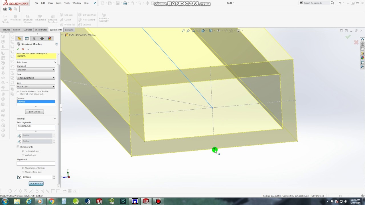 Adding Structural Members In Solidworks 2017 YouTube Adding Structural Members In Solidworks 2017 YouTube