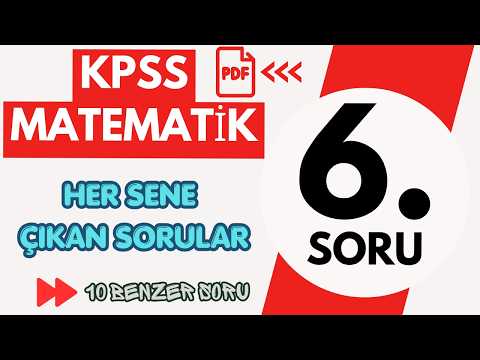 2026 Kpss Matematik 6.Soru 10 Benzer Soru I Her Sene Çıkan Sorular #kpss2026