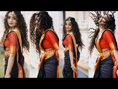 Mallu serial actress Reshma hot big boobs show in tight blouse 💦💦💦| hot navel side 💦💦 | hot mallu💦💦💦