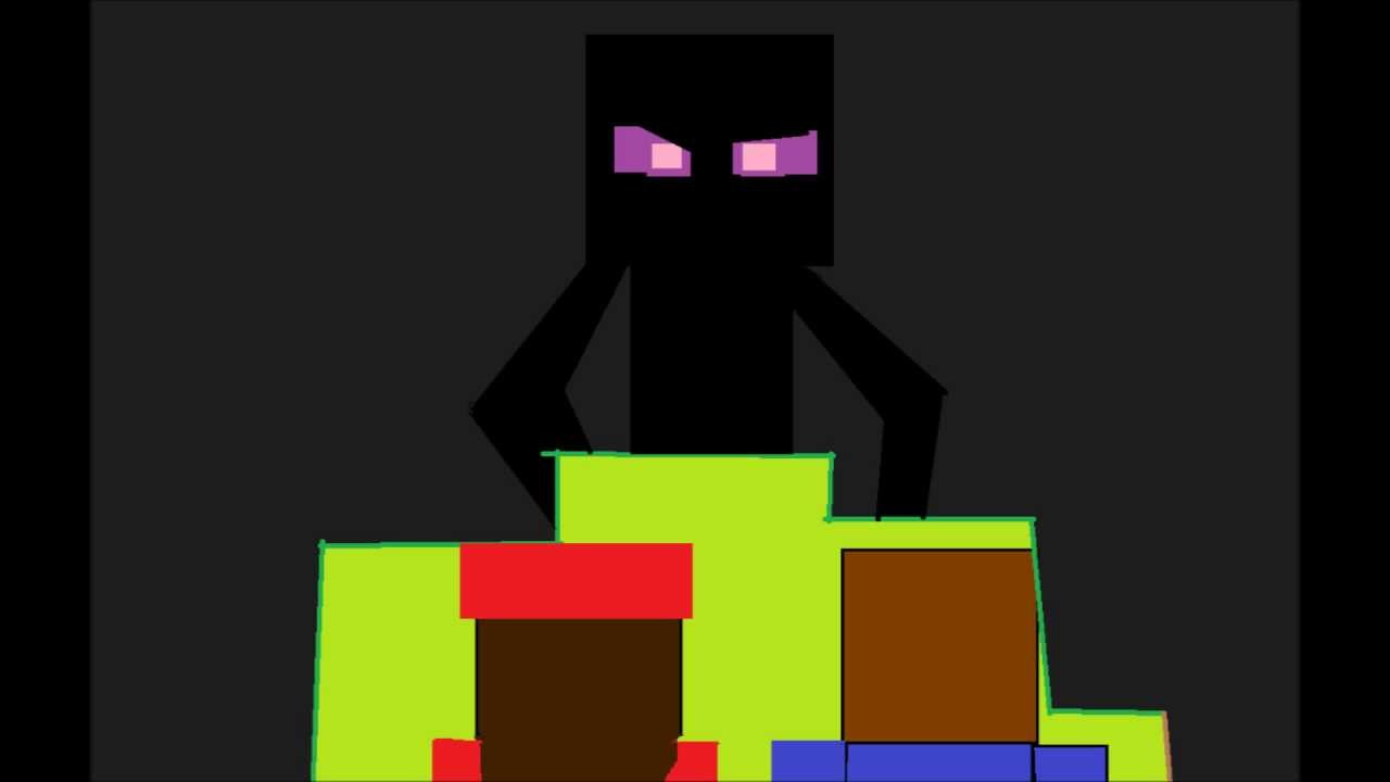 Minecraft Cartoon pt 3 finding enderman - YouTube