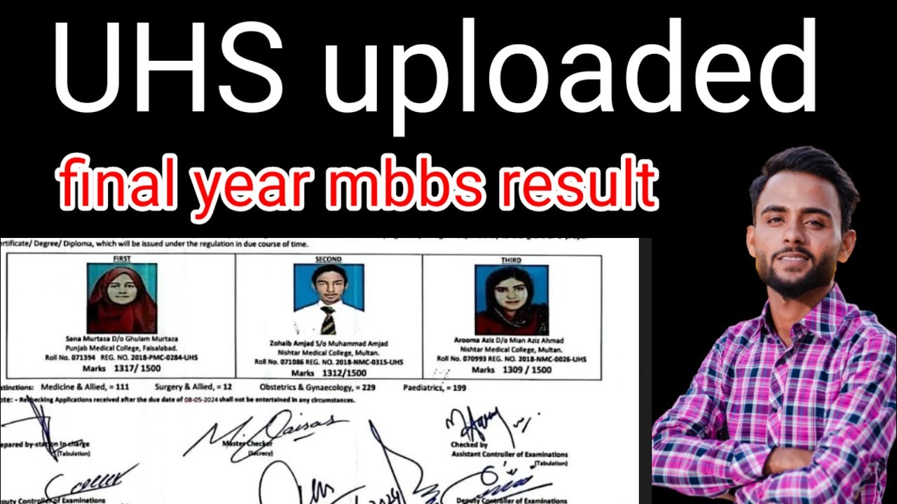 uhs final year mbbs result 2024 uploaded now - YouTube