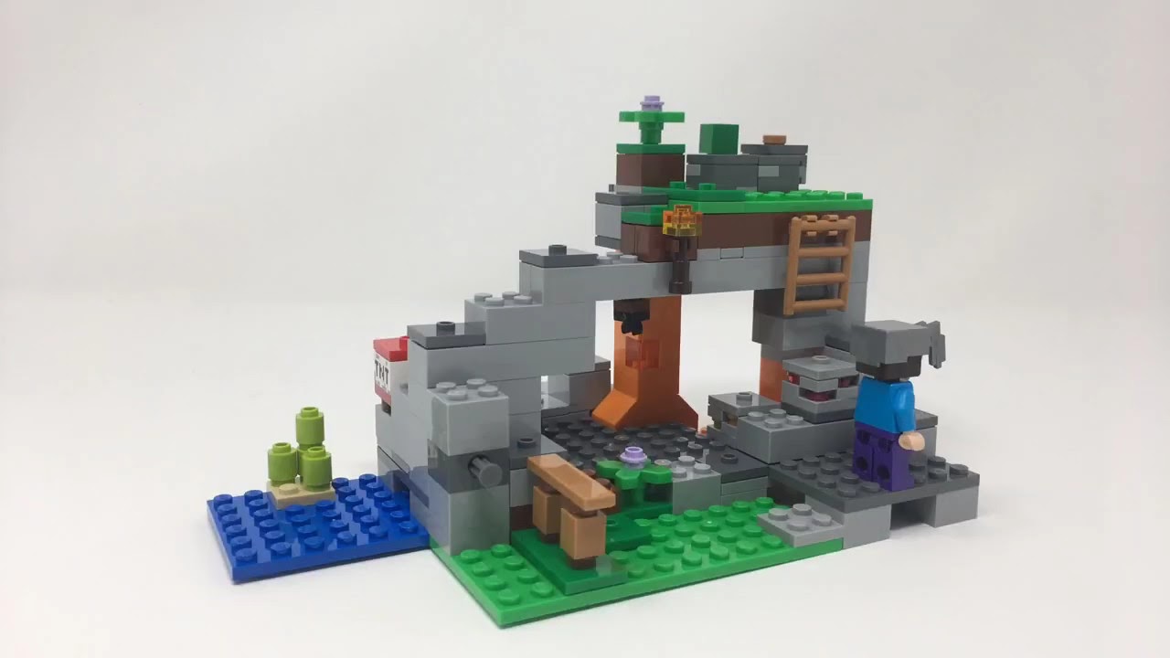 Lego Minecraft - The Zombie Cave Speed Build - YouTube