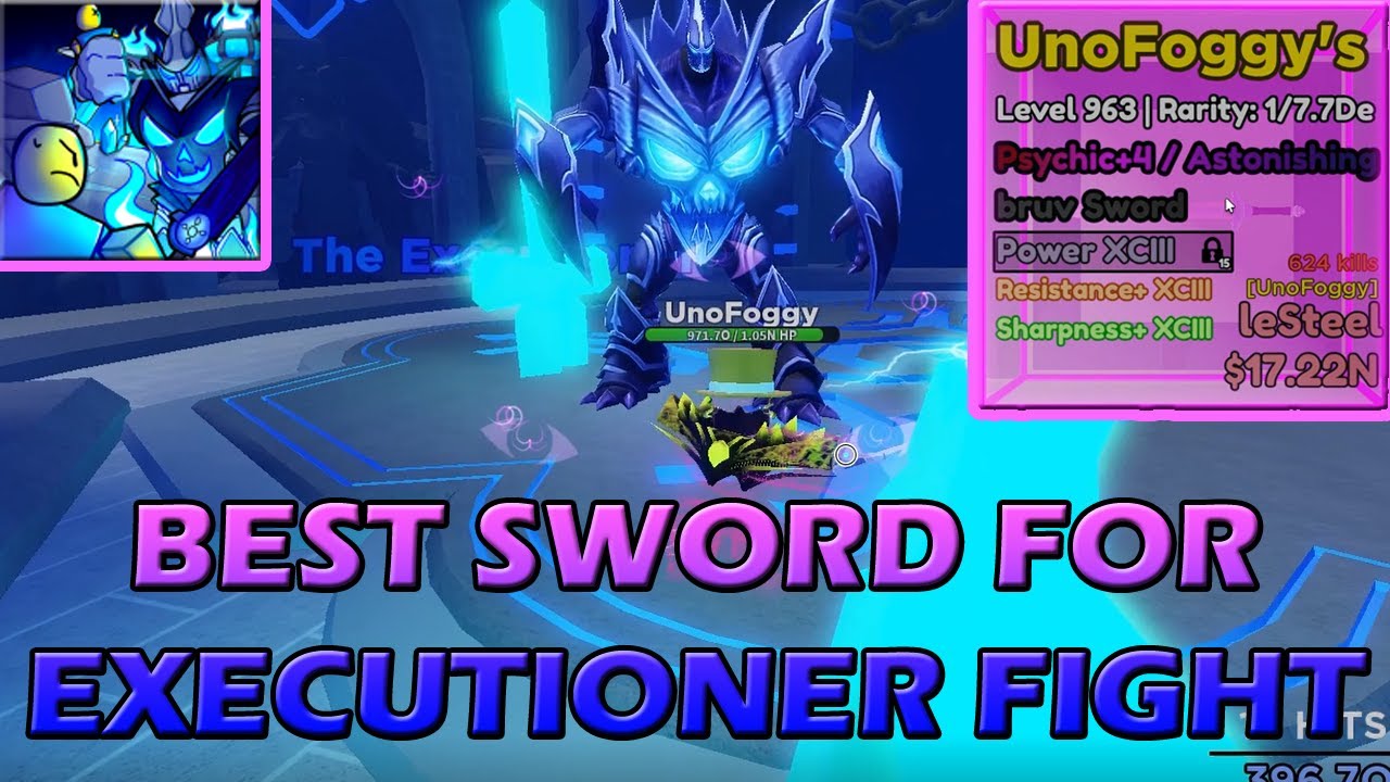 THIS SWORD IS BEST FOR THE EXECUTIONER BOSS - Roblox Sword Factory X ...