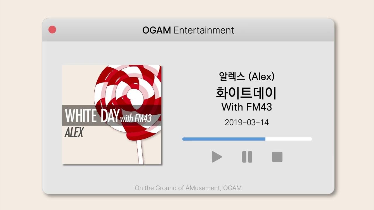 [BEST SELLER] 알렉스 (Alex) - 화이트데이 (With FM43) - YouTube