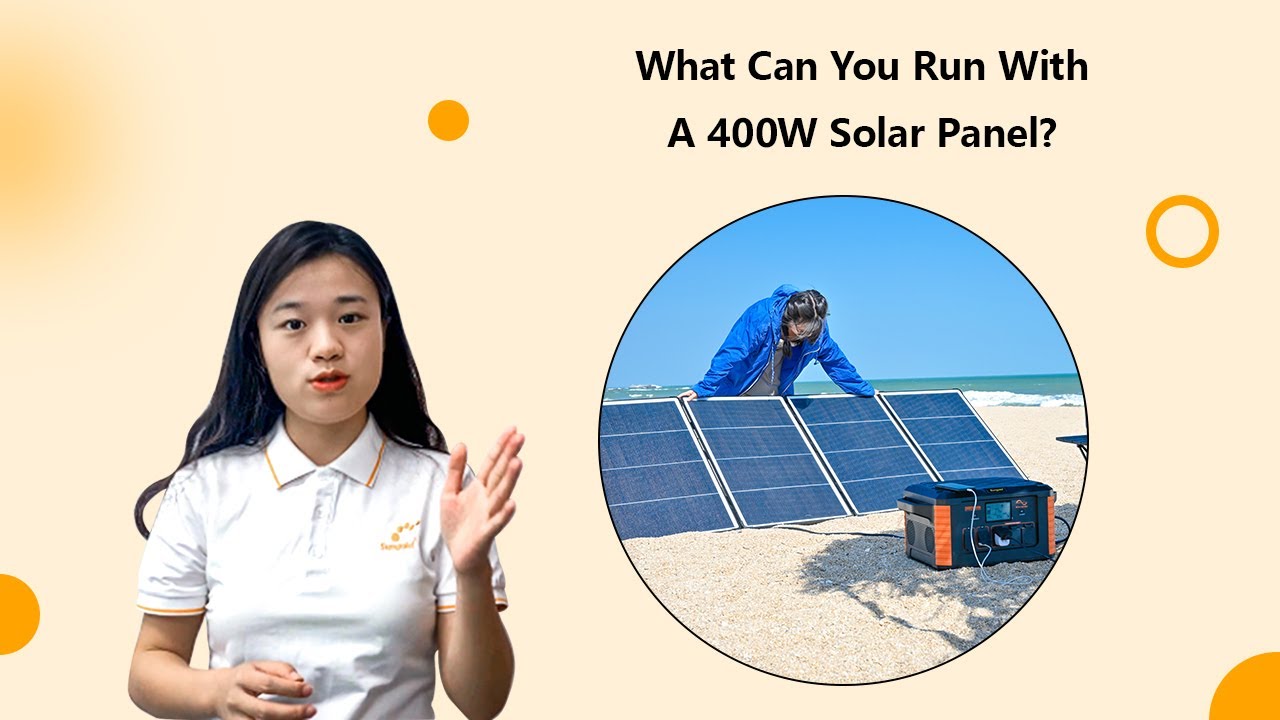 What Can You Run With A 400W Solar Panel? - YouTube
