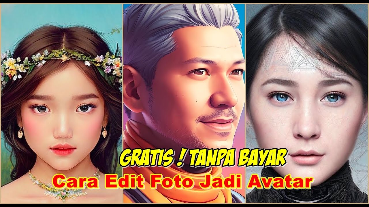 Cara Edit Foto Jadi Avatar Gratis Tanpa Bayar - YouTube