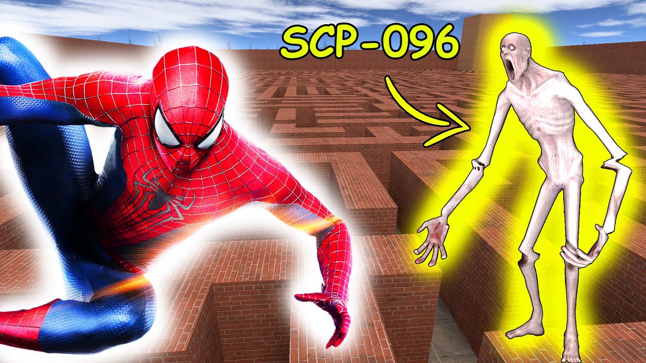 SPIDER MAN ESCAPE FROM THE MONSTER SCP-096 NICO'S NEXTBOT, 2D NEXTBOTS ...
