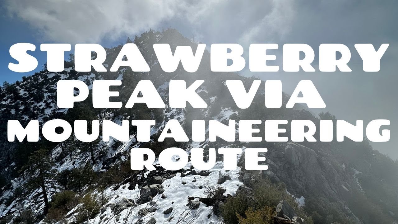 Strawberry Peak via Mountaineering Route // The Only Scramble in the Angeles Forest - YouTube