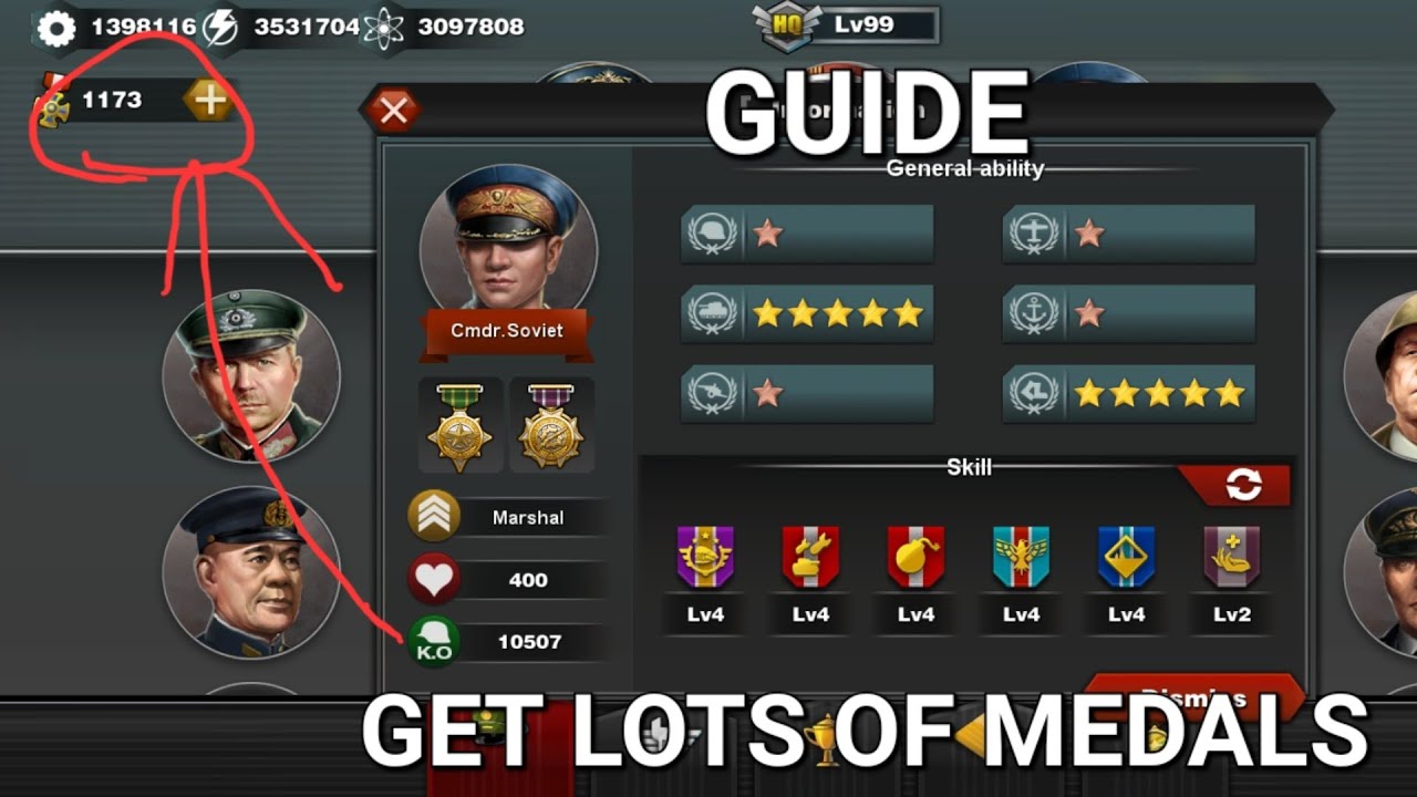 Easiest Ways to get Medals in World Conqueror 3 - YouTube