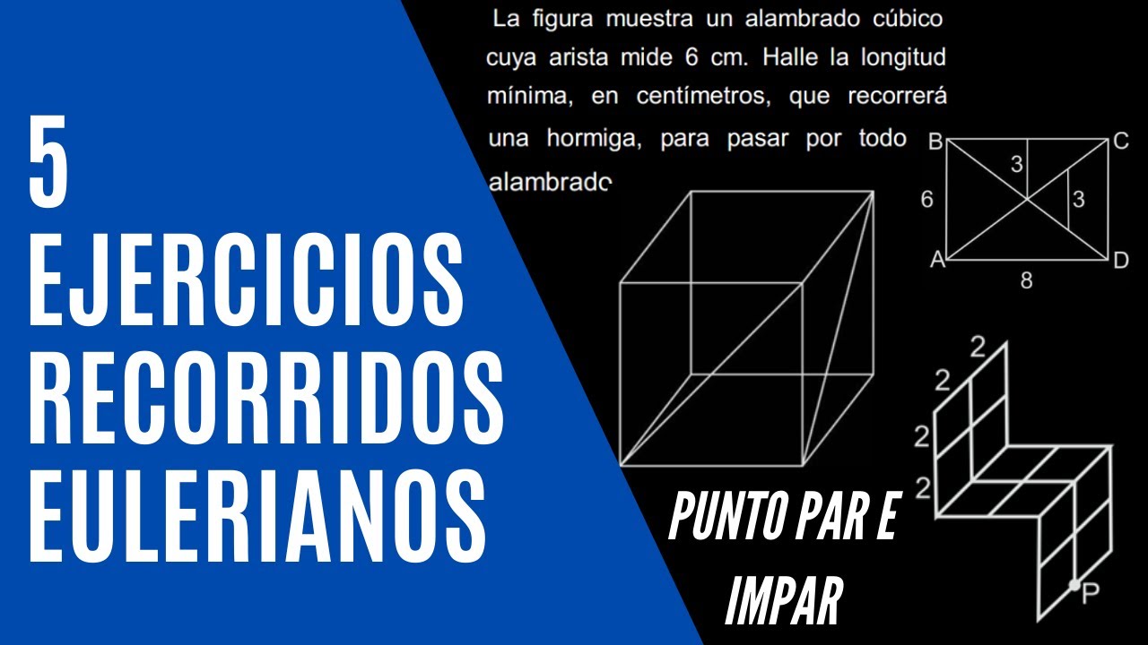5 EJERCICIOS DE RECORRIDOS EULERIANOS - RAZONAMIENTO MATEMATICO - YouTube
