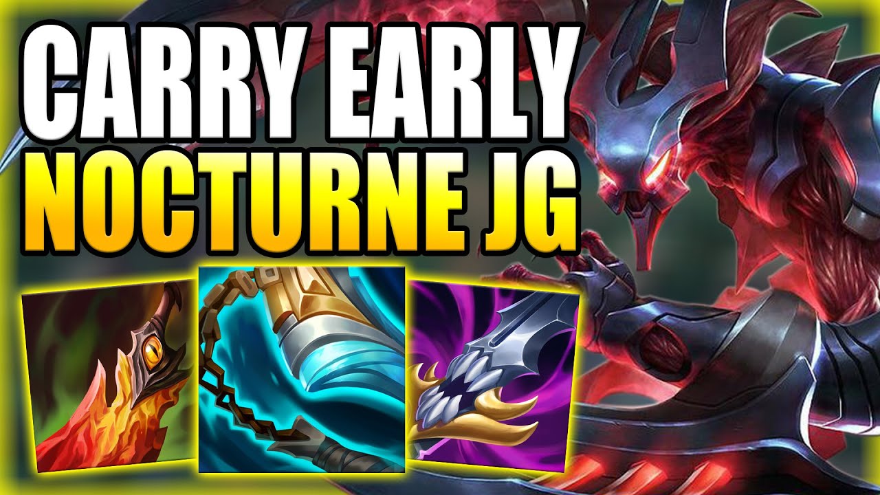 HOW TO PLAY NOCTURNE JUNGLE & HARD CARRY THE EARLY GAME! Best Build ...