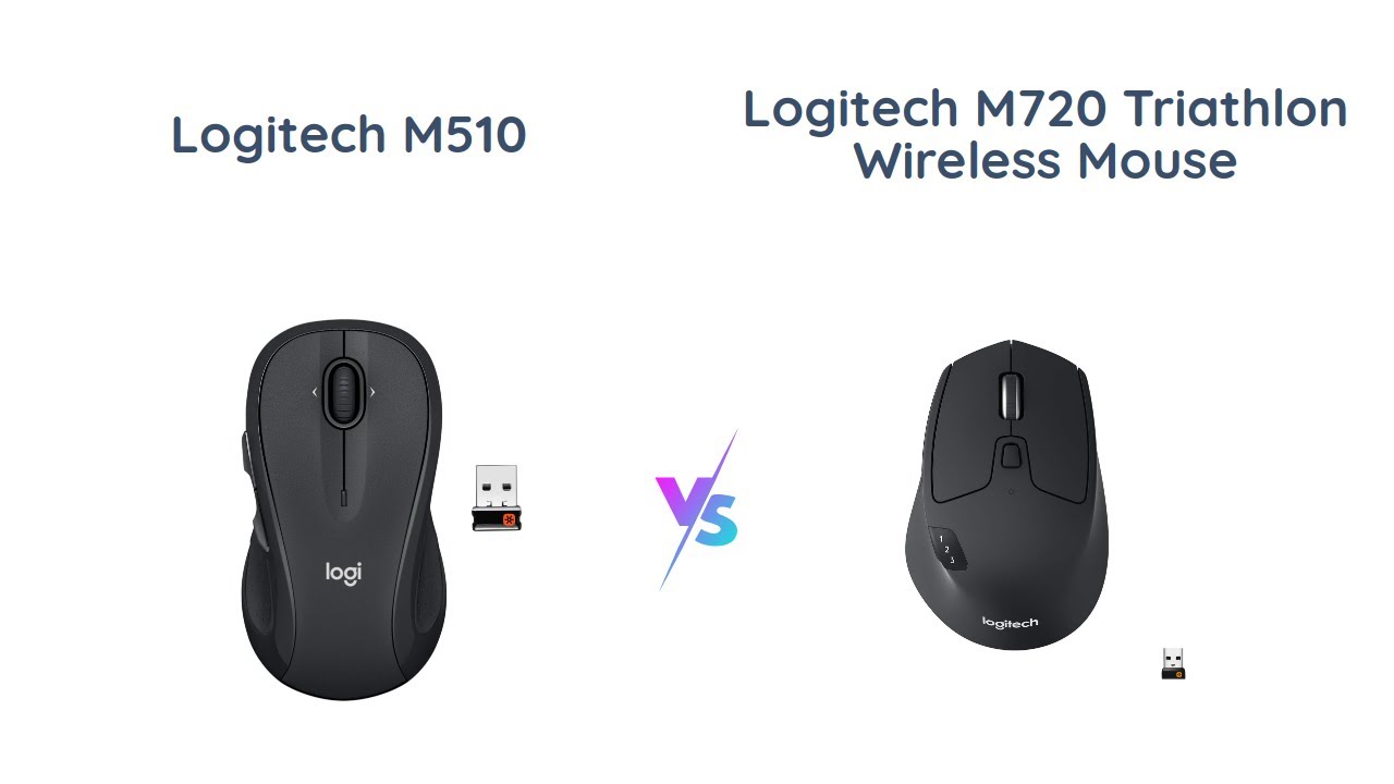 🖱️ Logitech M510 vs M720 Wireless Mouse Comparison! 🤔 - YouTube