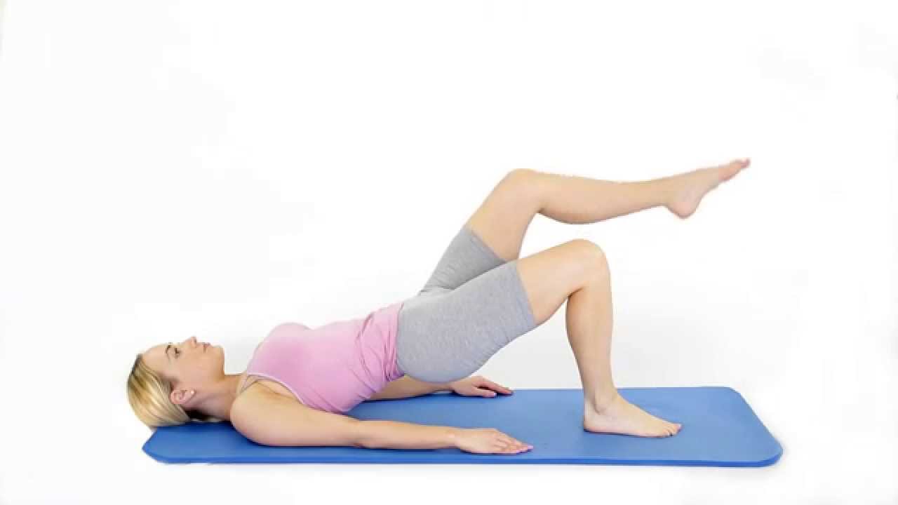 Pilates Shoulder bridge 3 - YouTube