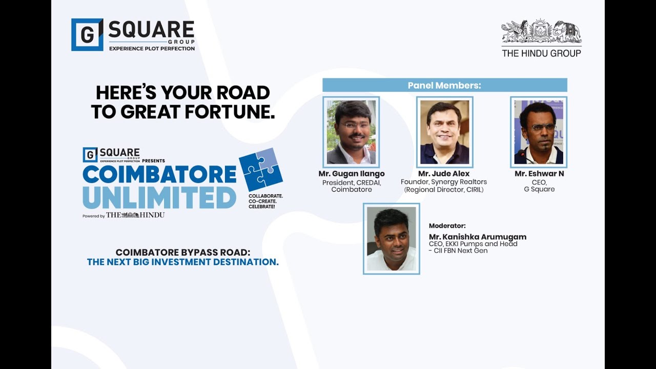 Gsquare Group along with The Hindu presents Coimbatore Unlimited powered by The Hindu - YouTube