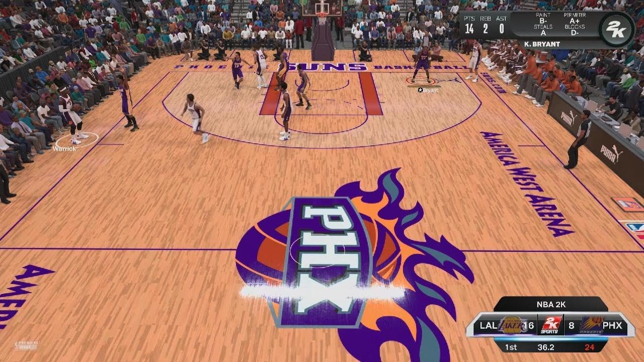 NBA 2K24 game 2 kobe 32 pts 11 rbs 11 dimes - YouTube