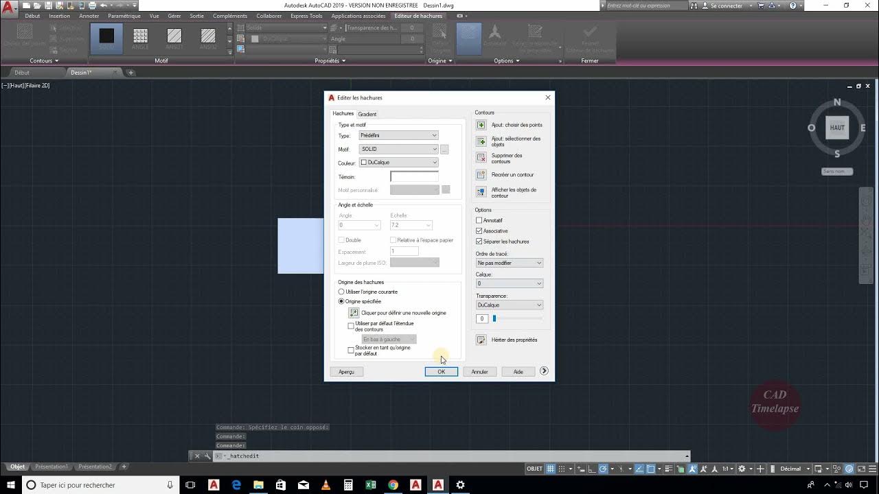 Comment Séparer des Hachures sur AutoCAD - YouTube