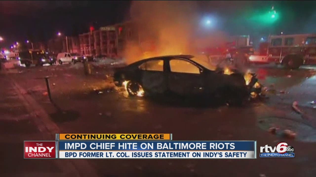 IMPD Chief Rick Hite speaks on Baltimore violence - YouTube
