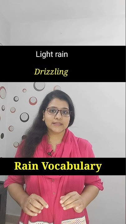Rain Vocabulary 🌧️ - YouTube
