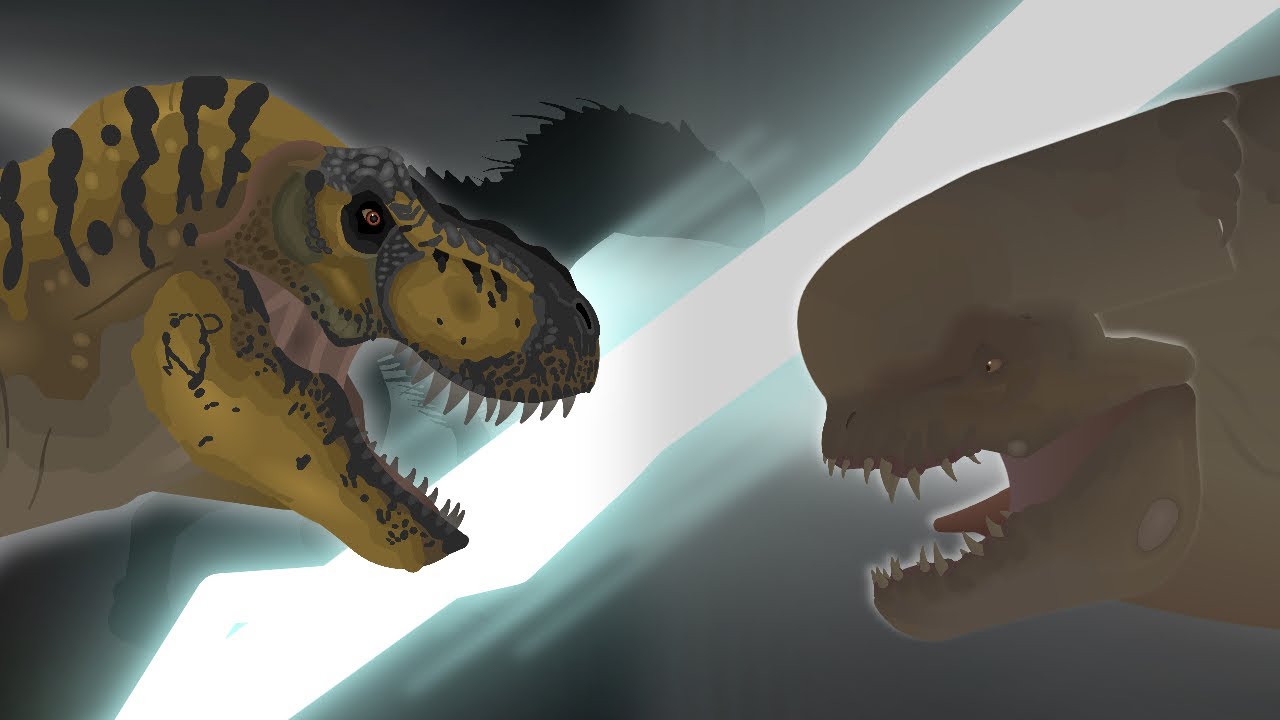 Ember t-rex vs Distortus rex Part 2/ sticknodes animation - YouTube