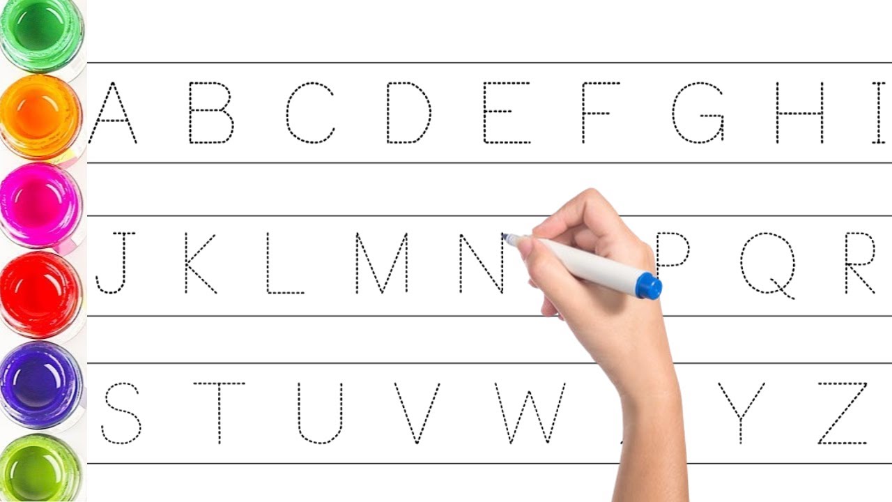 A to Z Letter Tracing ,abc song ABCD Alphabet Coloring For Toddler ...