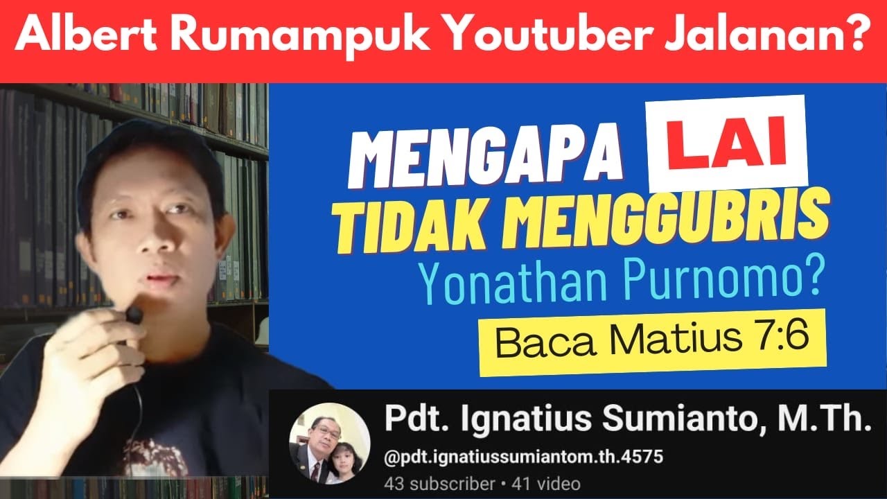 WHNU Kanon & Tanpa Salah? Menjawab Pdt. Ignatius Sumianto, M.Th - YouTube