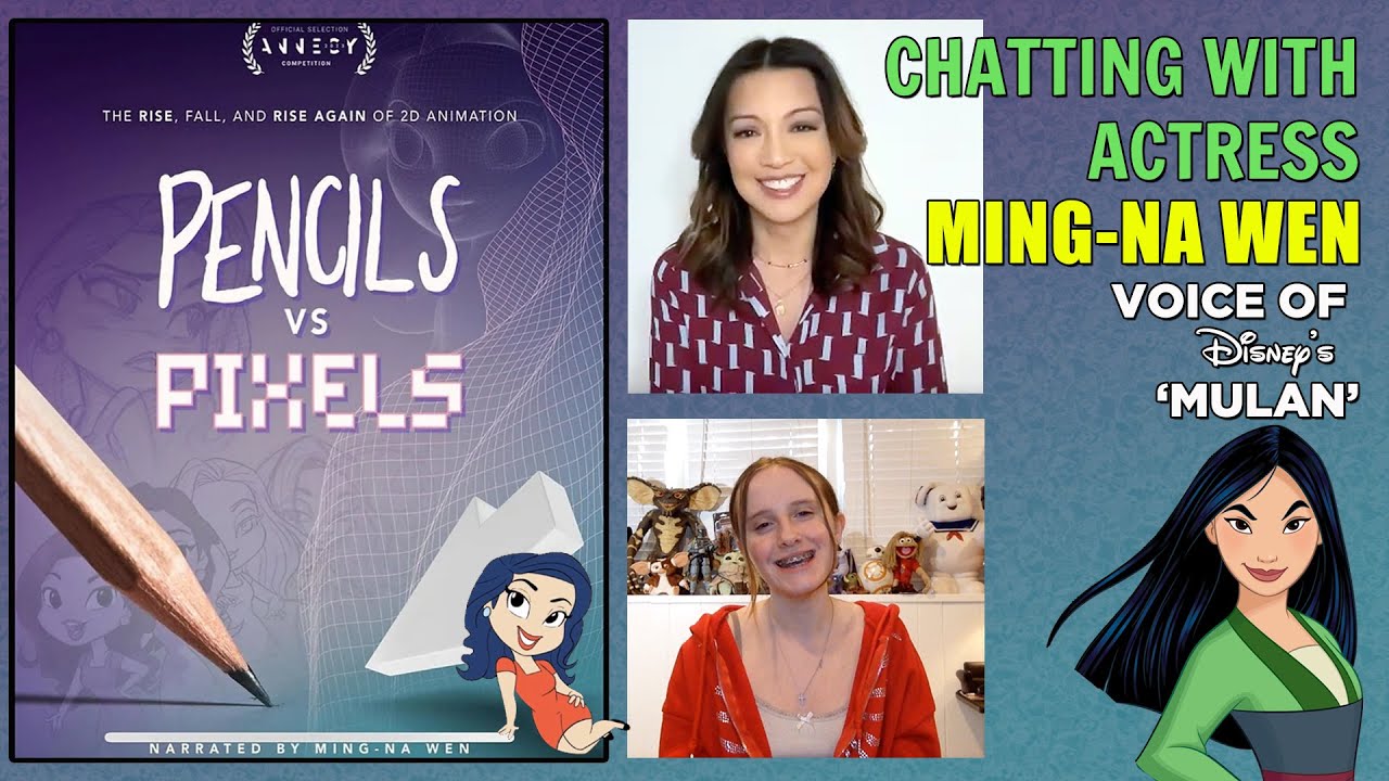 Actress Ming-Na Wen (voice of Disney's MULAN) chats with us about the documentary Pencils vs ...