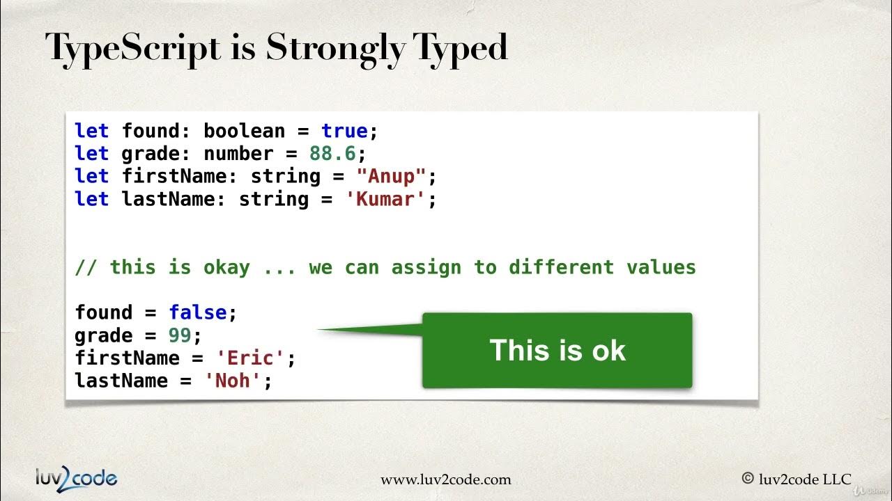 Defining Variables(Typescript) #springboot #angular #java #programming ...