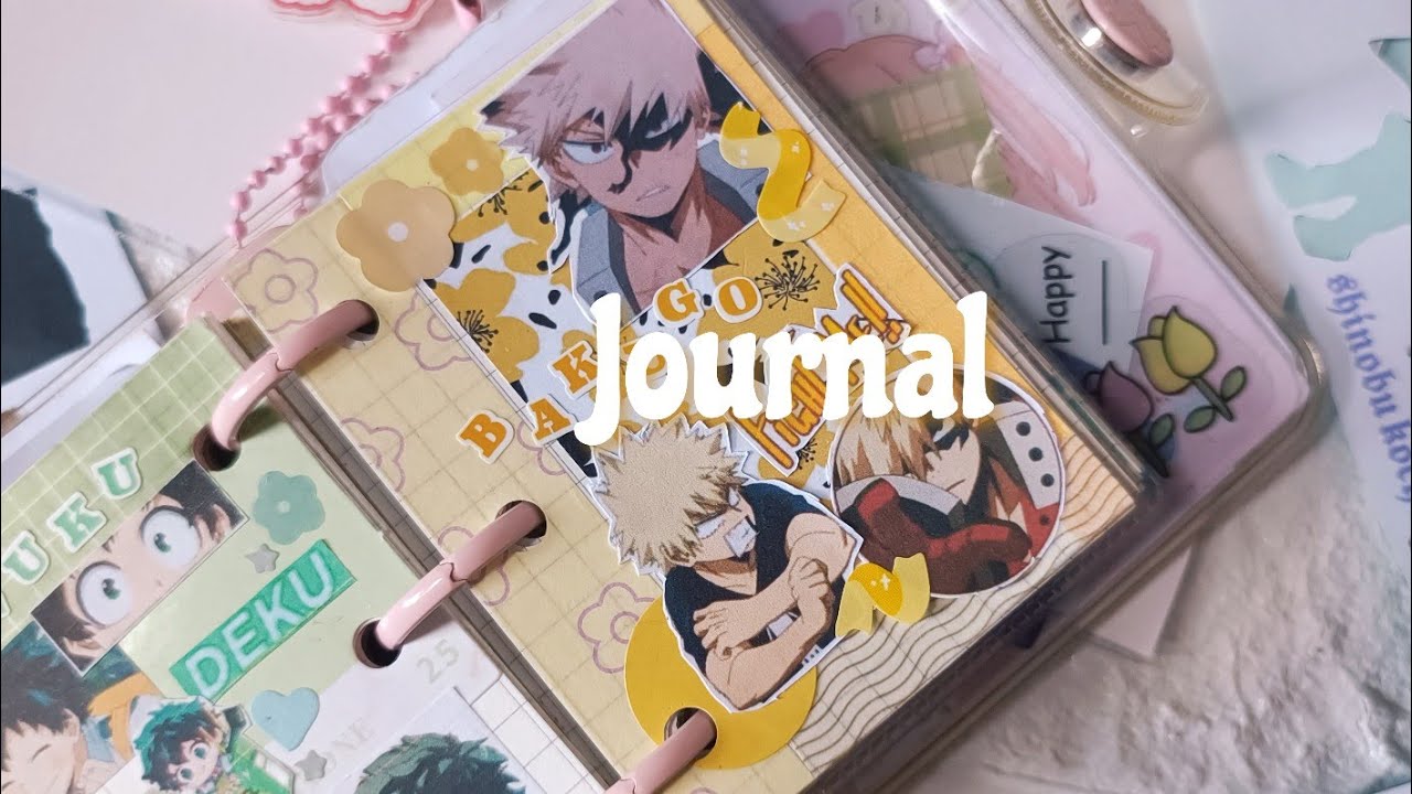 💥 Katsuki Bakugo"Kacchan" Mini journal yellow/orange theme 💛 - YouTube